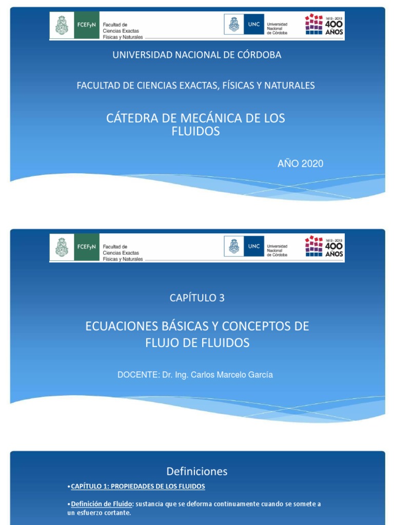Unidad 3. Ecuaciones Básicas y Conceptos de Flujo de Fluidos | PDF | Fluido | Viscosidad