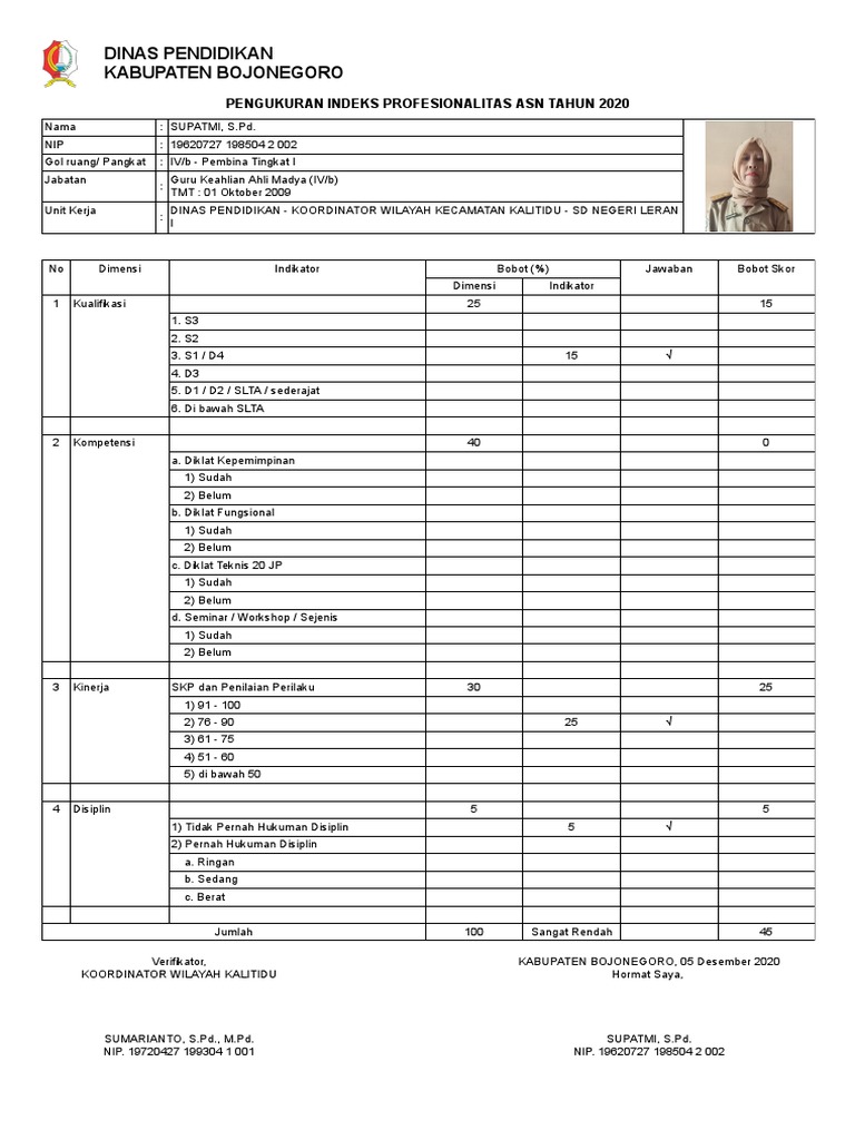 Simasbro Kabupaten Bojonegoro B Patmi | PDF