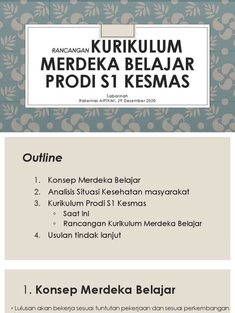 Kurikulum Merdeka Belajar Kesmas | PDF | Bisnis