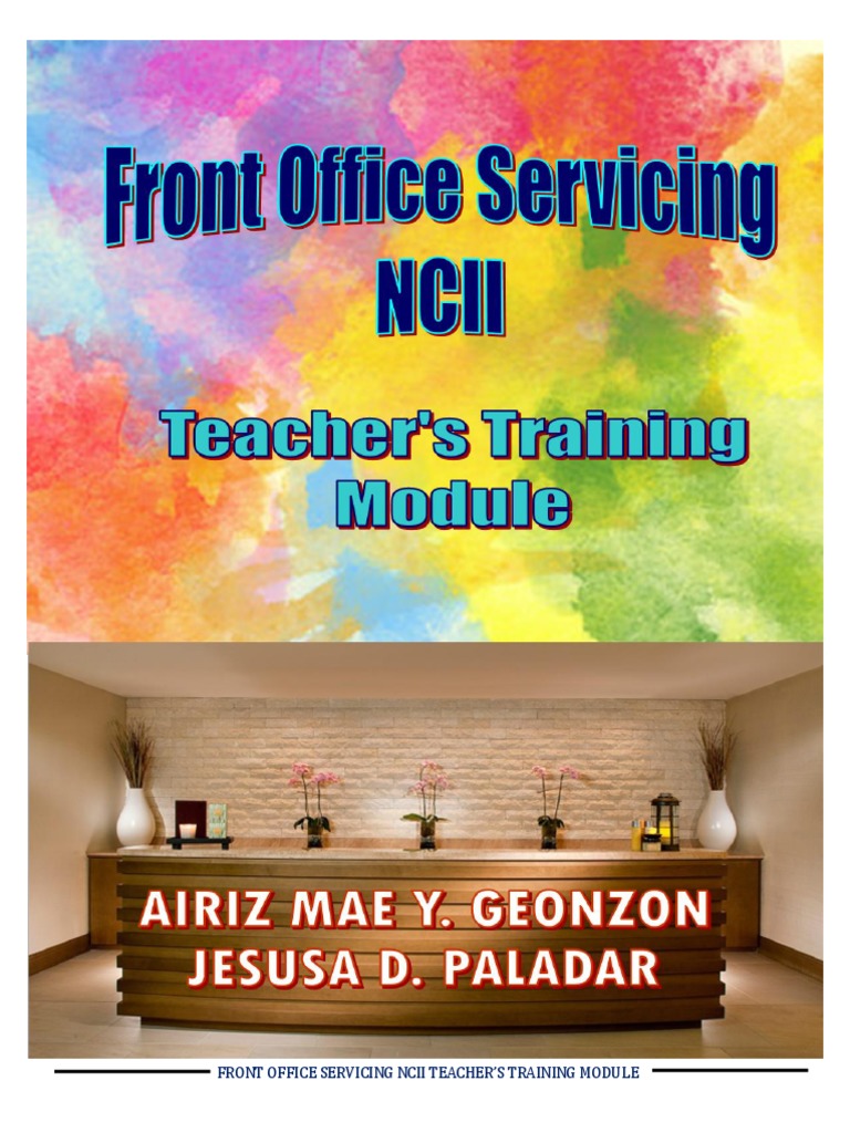 Front Office Servicing NCII Module | PDF | Monitoring And Evaluation ...