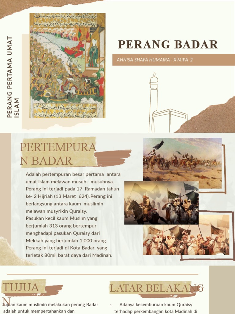 Sejarah dan Latar Belakang Perang Badar | PDF | Perjalanan | Sejarah