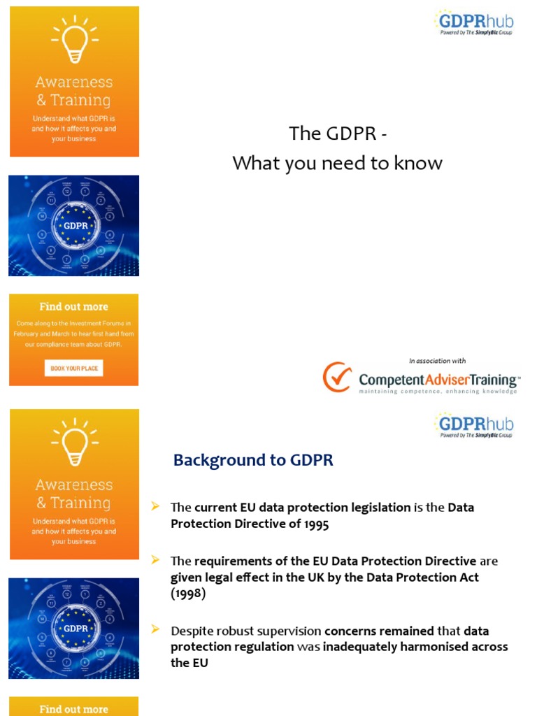 GDPR Slides | PDF