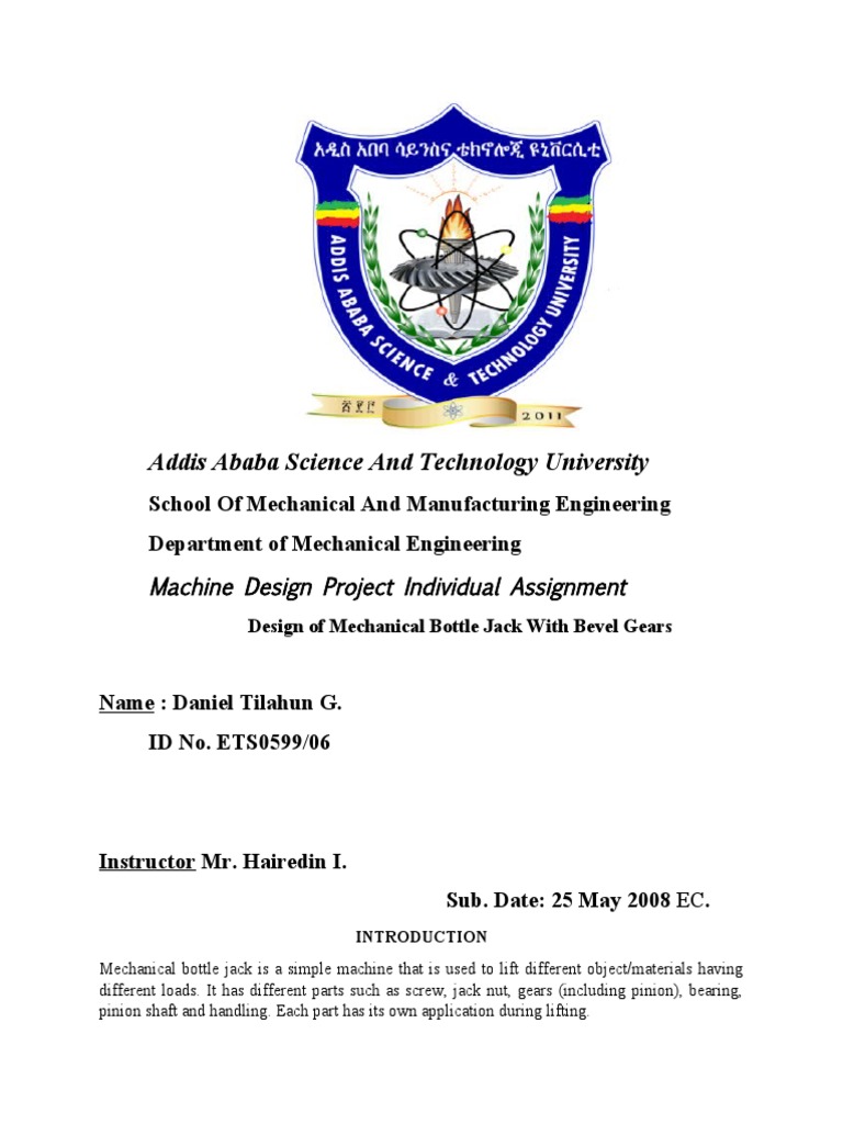 Addis Ababa University Final | PDF