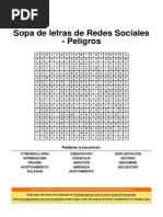 Sopa de Letras de Desastres Naturales - 20 | PDF