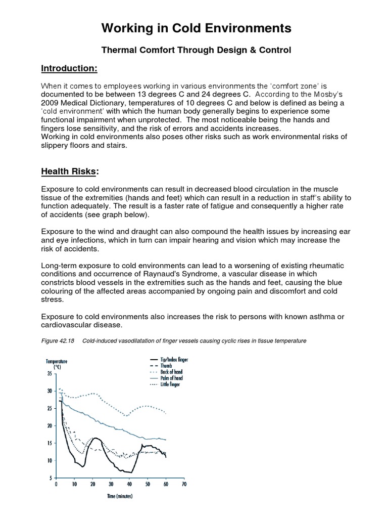 Working in Cold Environments | PDF | Glove | Clothing