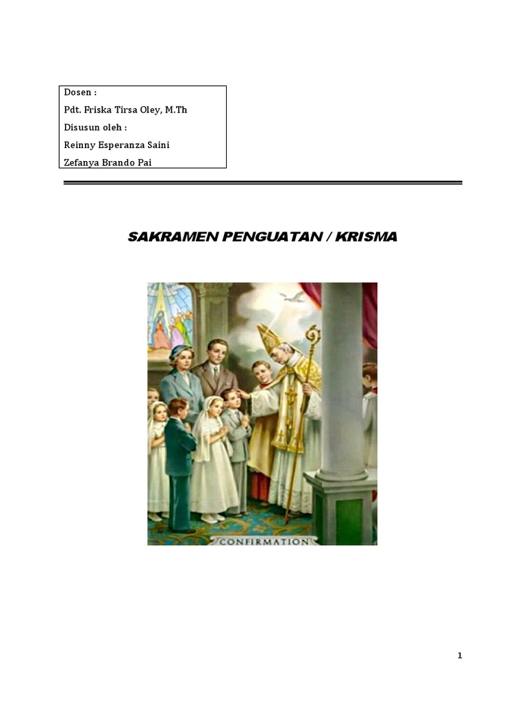 Sakramen Krisma: Makna dan Tujuan | PDF