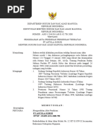Contoh SK Pengesahan Akta Pendirian PT. DUM | PDF