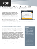 Datasheet FortiWeb Series | PDF | Denial Of Service Attack | Proxy Server