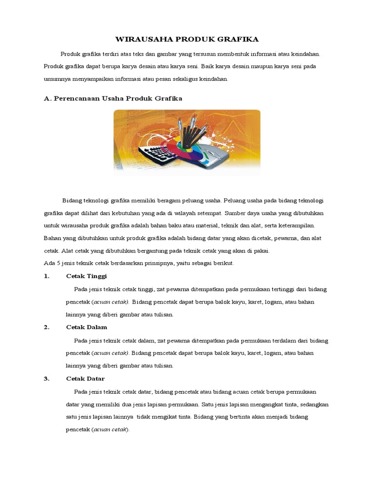 Wirausaha Produk Grafika | PDF | Seni | Komputer
