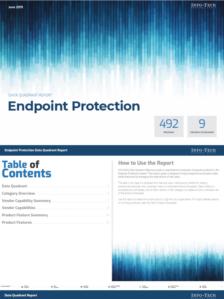 Endpoint Protection: Data Quadrant Report | PDF | Usability | Software