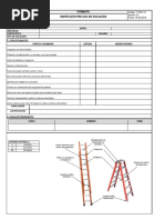 Checklist Pre Uso Escaleras | PDF