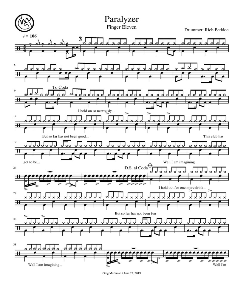 Finger Eleven - Paralyzer | PDF
