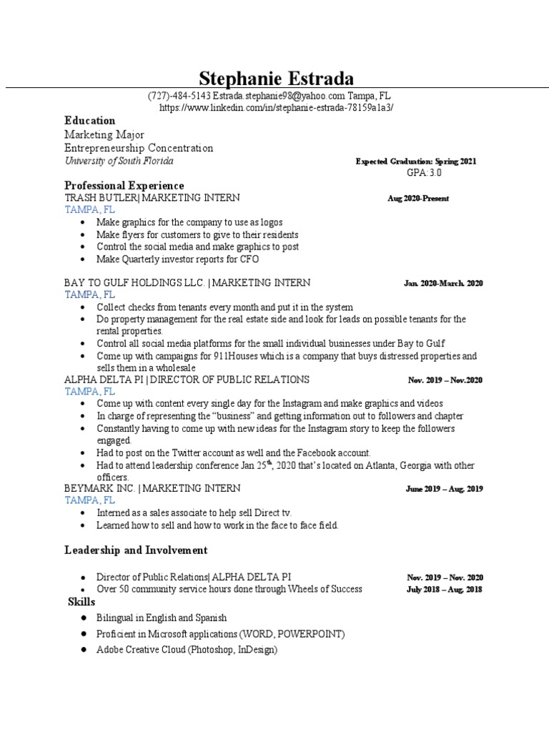 Stephanie Resume | Download Free PDF | Communication | Mass Media