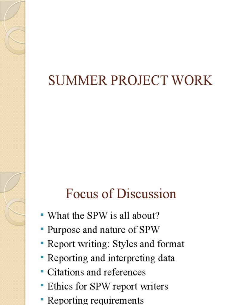 Tu Bba Summer Project | PDF | Data | Academic Degree