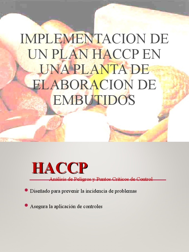 Implementacion de Un Plan Haccp | PDF | Análisis de Riesgo y Puntos Críticos de Control | Comida ...