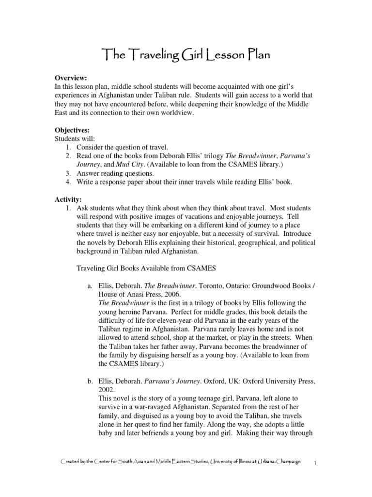 Travel Journeys Lesson Plan | PDF