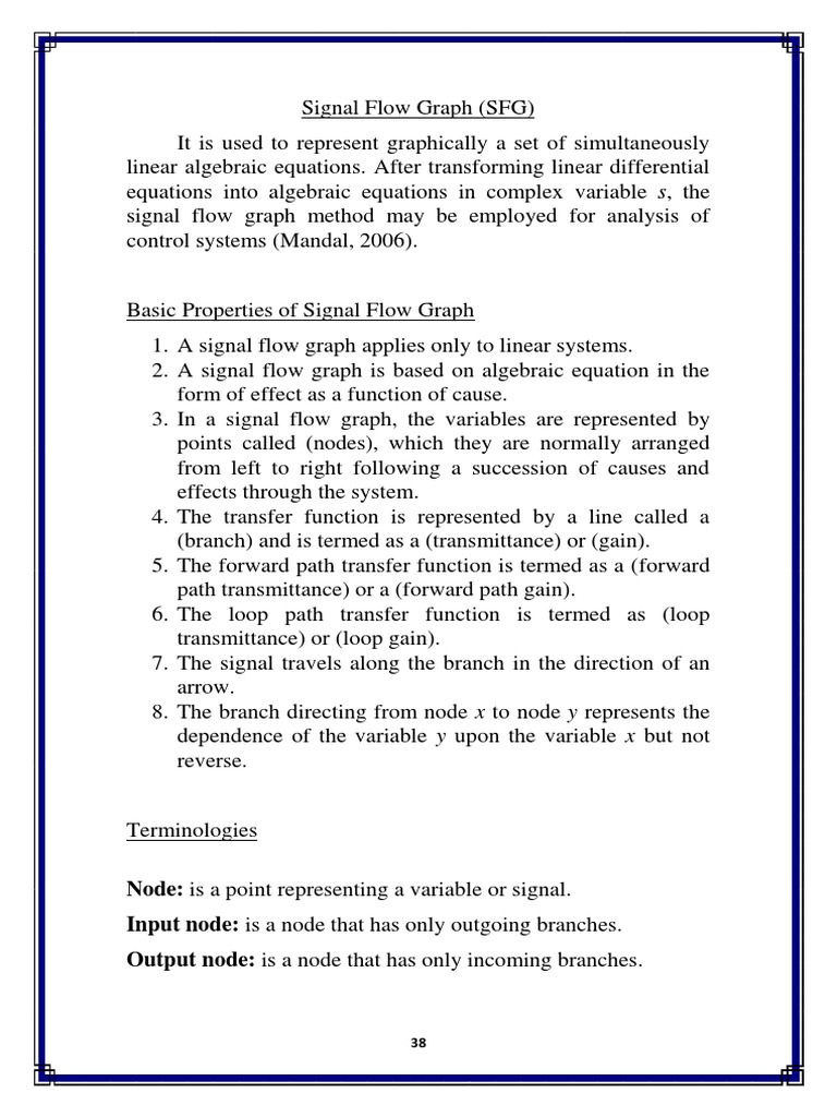 Analysis and Applications of Signal Flow Graphs in Linear Control ...