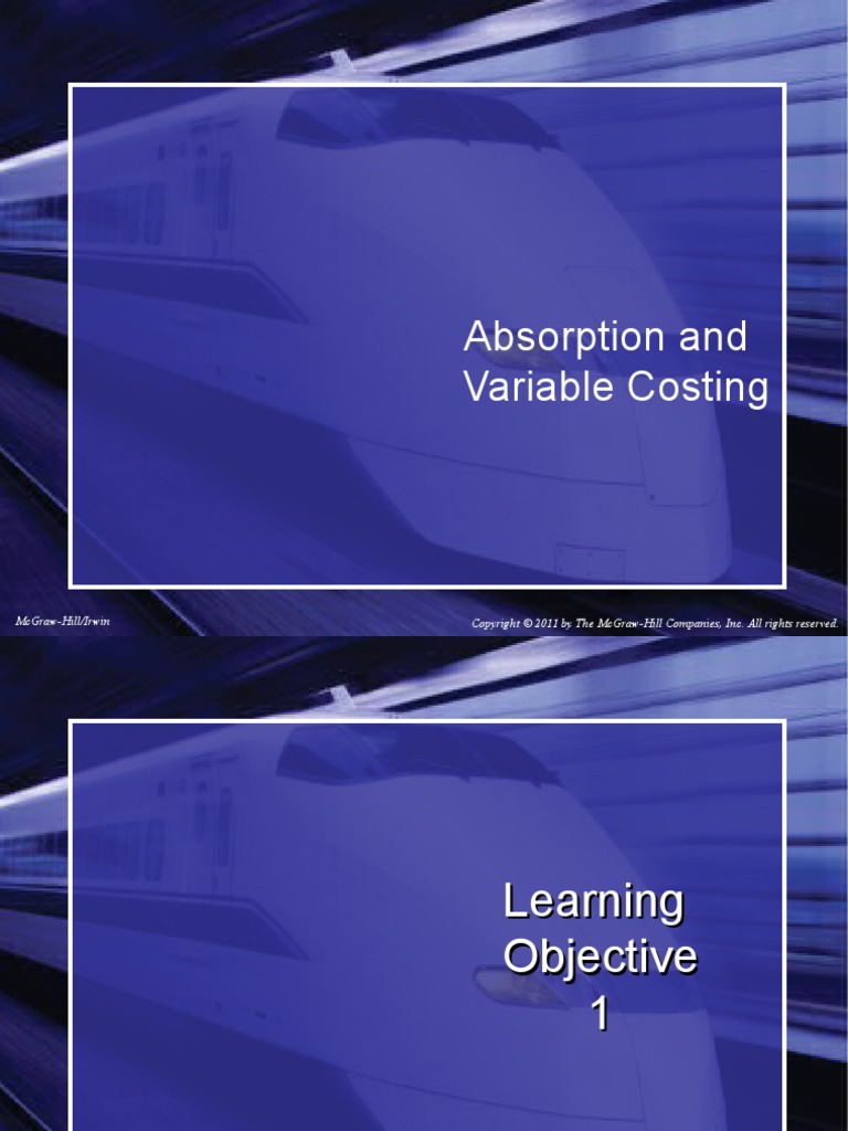 Module 3 Variable and Absorption Costing | PDF | Cost Of Goods Sold | Gross Margin