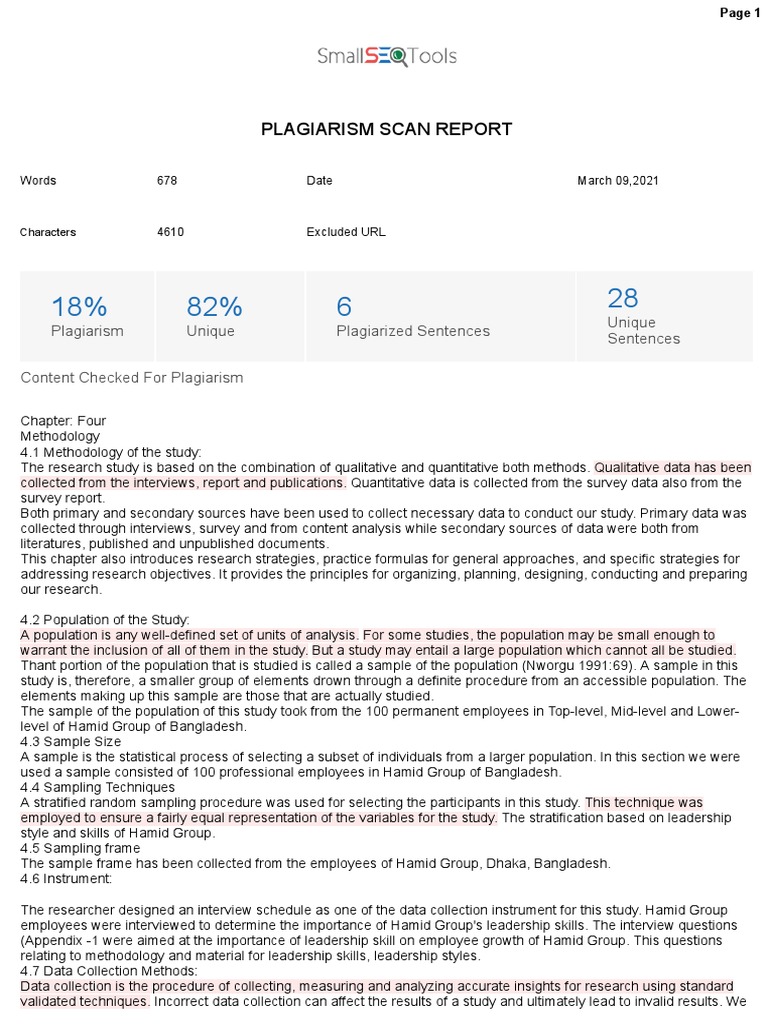Plagiarism Scan Report: Plagiarism Unique Plagiarized Sentences Unique ...