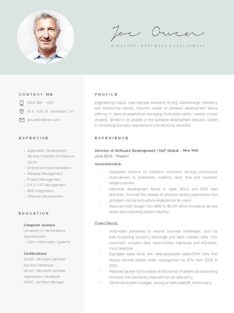 Joe Owen: Contact Me | PDF | Business