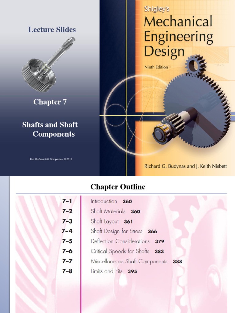 CH - 7 Shafts and Shaft Components | PDF
