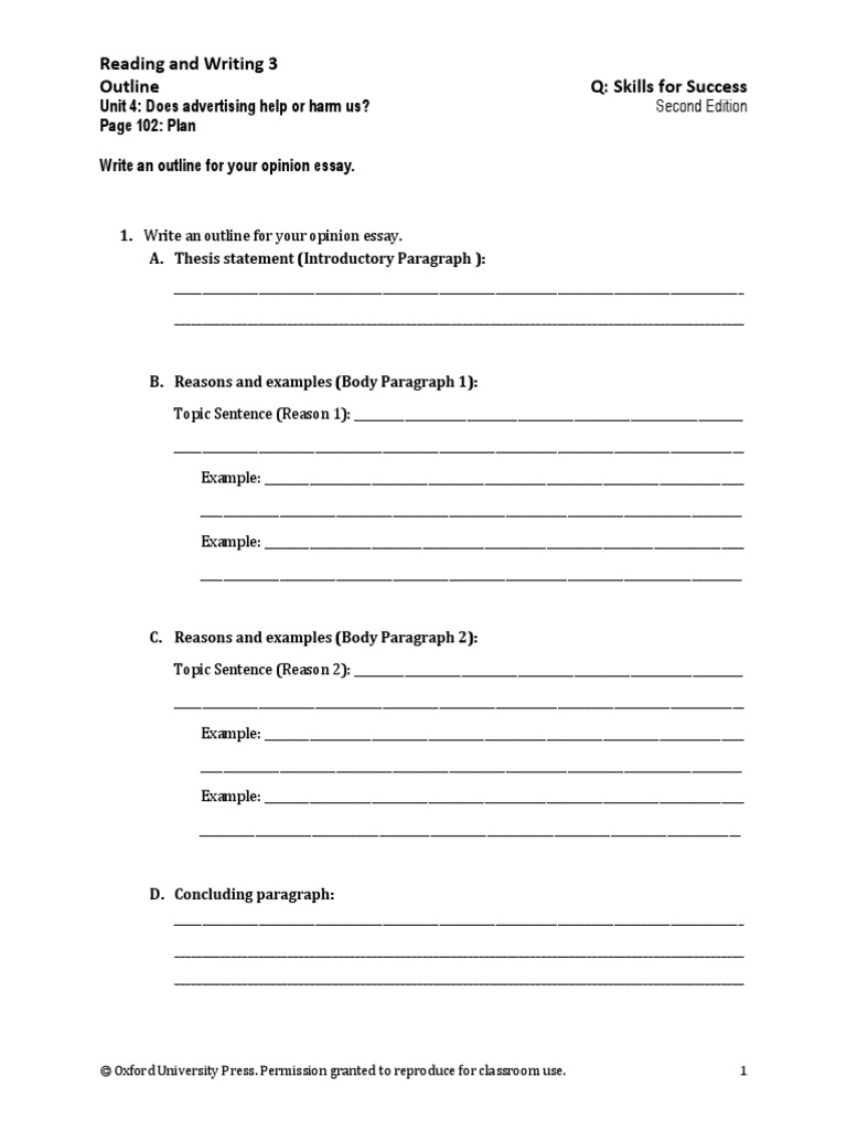 Q2e RW3 U04 Outline | PDF | Paragraph | Essays