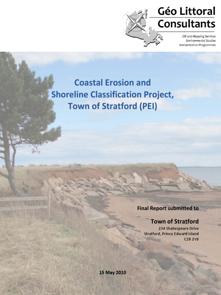 Coastal Erosion and Shoreline Classification Project, Town of Stratford ...