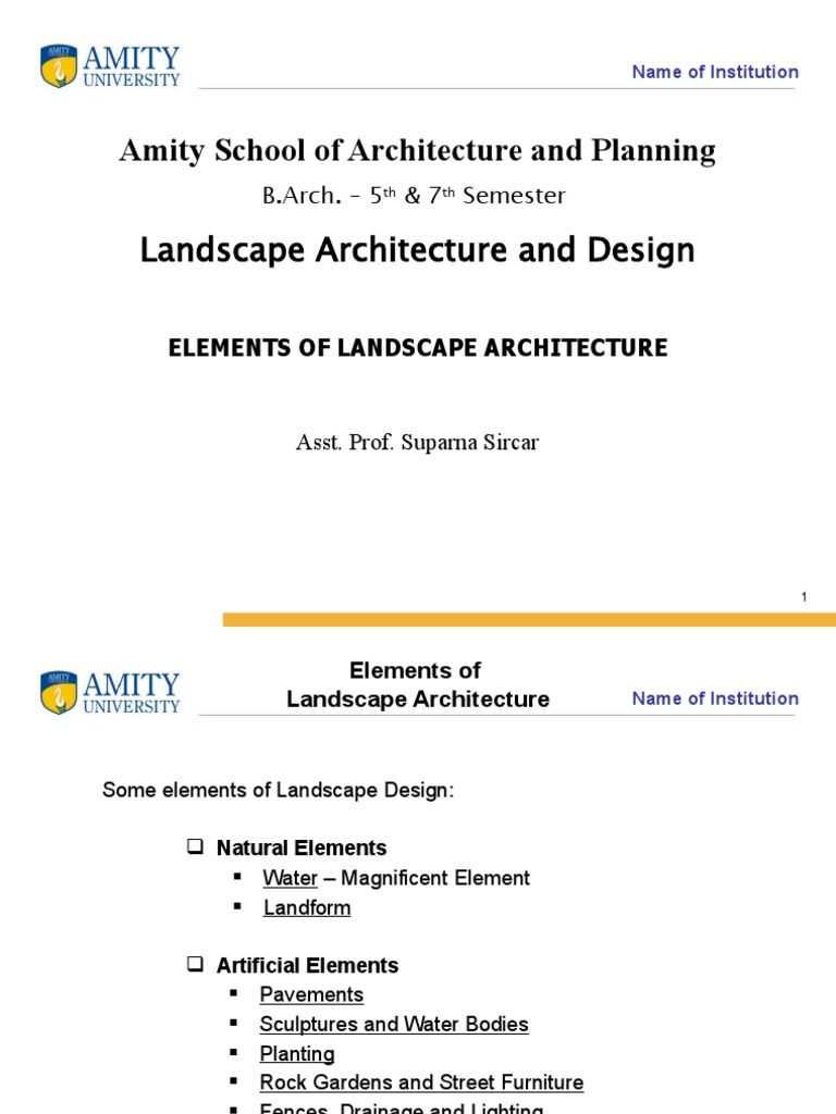 Elements of Landscape Design | PDF | Gardens | Masonry