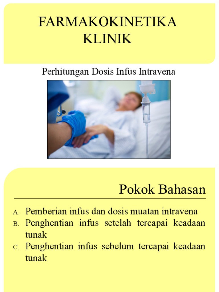 Perhitungan Dosis Infus Intravena | PDF