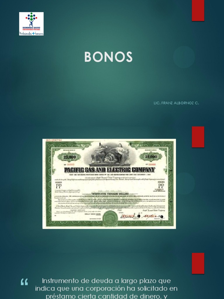 3 Bonos | PDF | Bonos corporativos | Interés