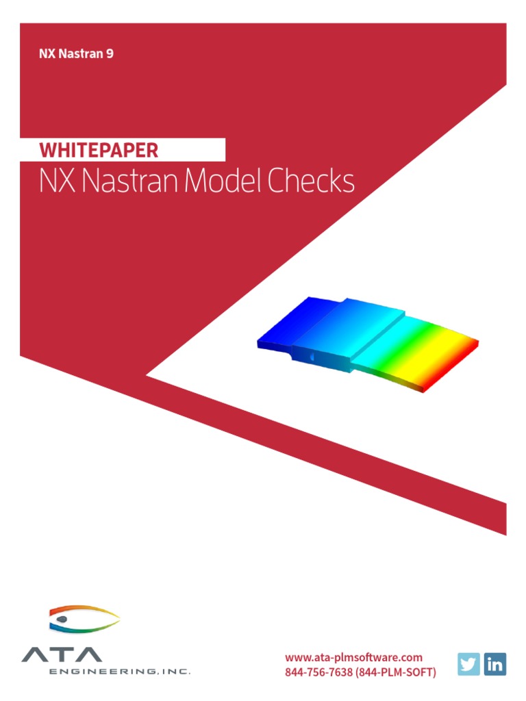 NX Nastran Model Checks: Whitepaper | PDF | Center Of Mass | Matrix ...