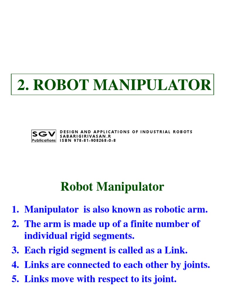 Robot Manipulator | Download Free PDF | Kinematics | Cartesian ...