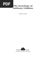 Anthony Giddens: Key Contributions to Sociology | PDF | Sociology ...