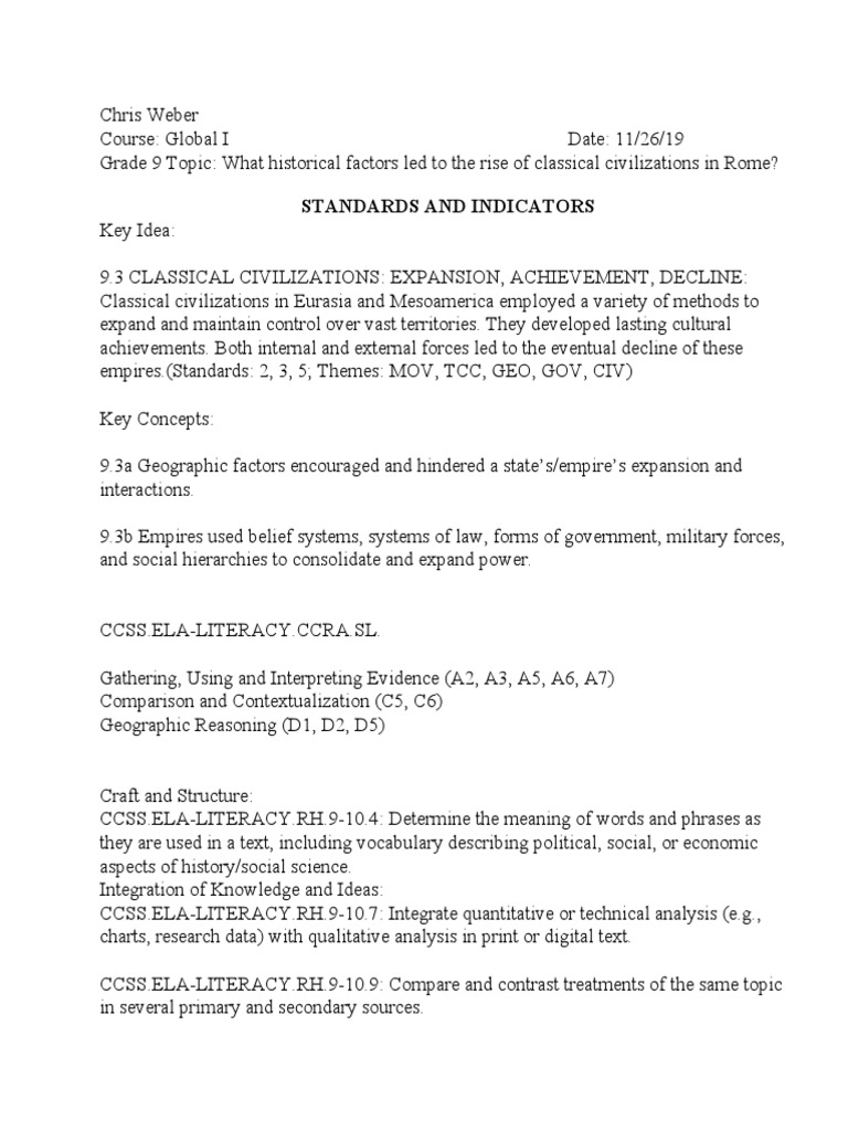 Rise of Rome Lesson Plan | PDF | Ancient Rome | Roman Empire