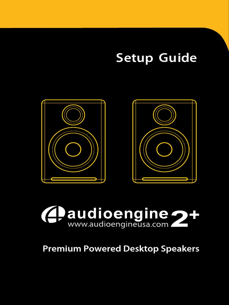 Setup Guide: Premium Powered Desktop Speakers | PDF | Loudspeaker | Ac ...