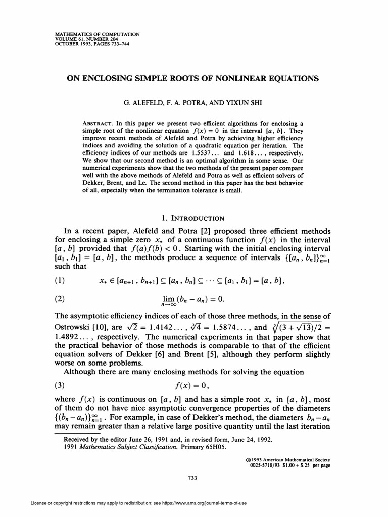 Brents Method | PDF | Equations | Function (Mathematics)