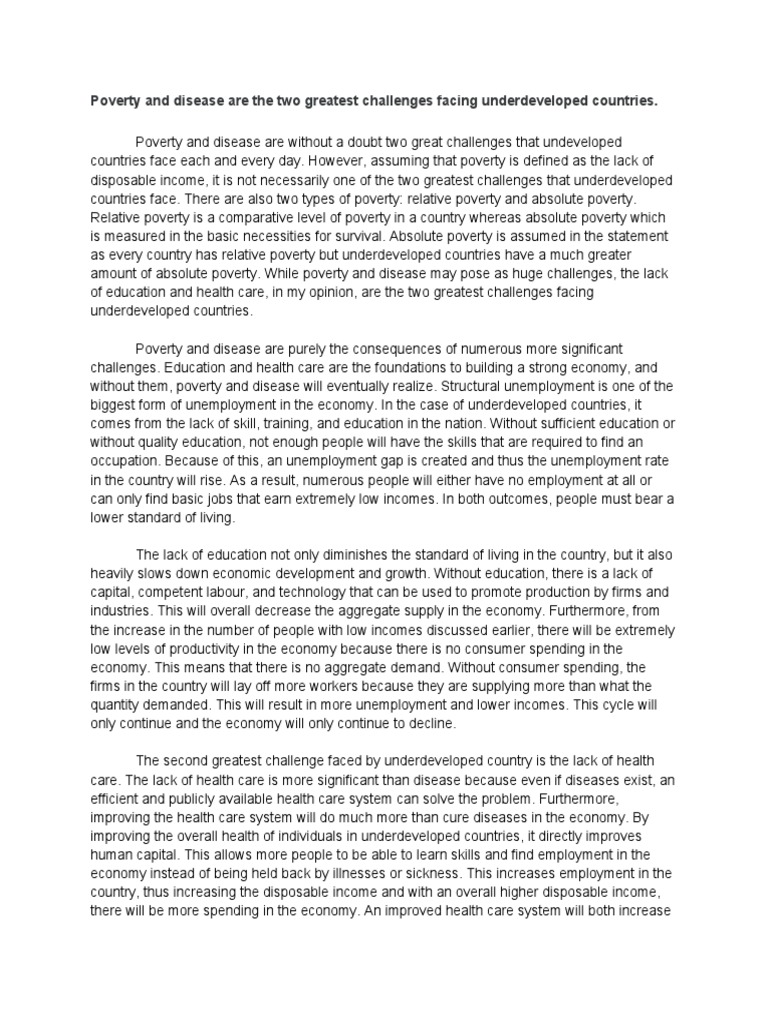 4.2 Poverty Essay | PDF | Poverty Threshold | Economics