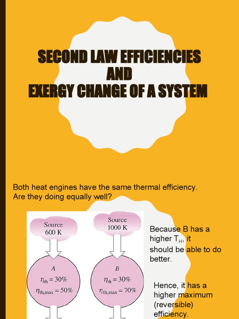 1 - Introduction Exergy Change | PDF | Second Law Of Thermodynamics ...