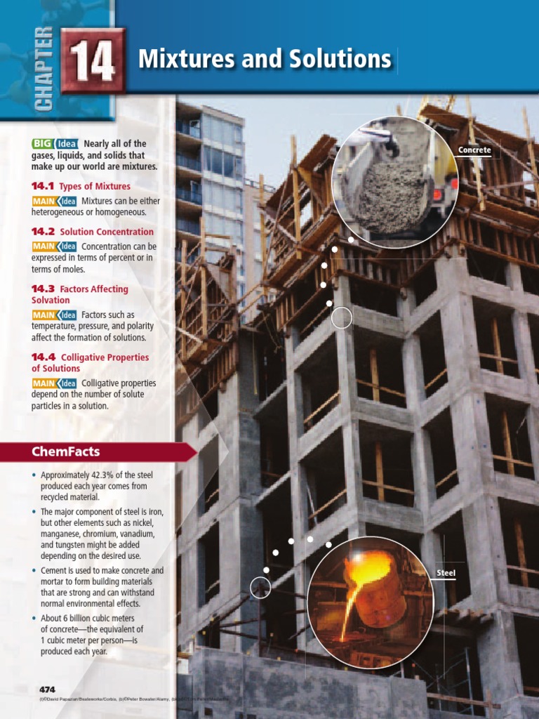 Chapter 14 Chemistry Text | PDF | Solution | Colloid