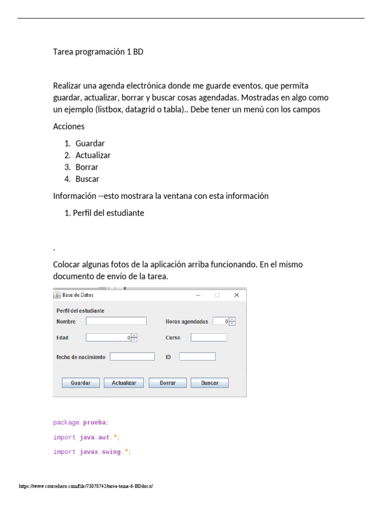 Tarea Tema 6 BD | PDF
