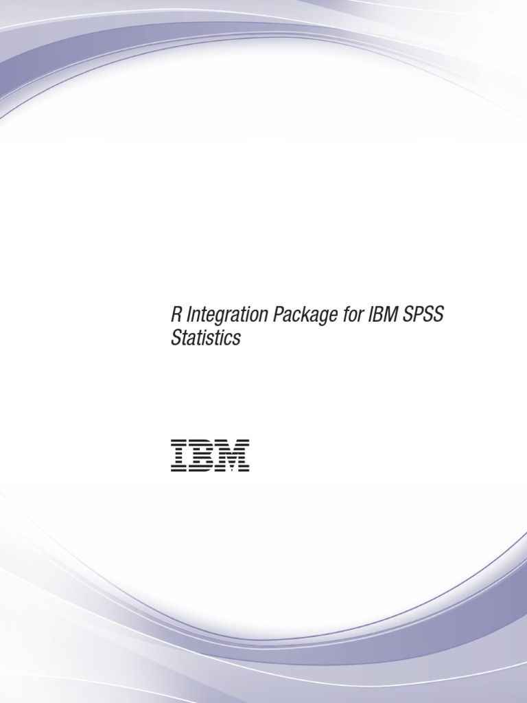 R Integration Package For IBM SPSS Statistics | PDF | Spss | R (Programming Language)