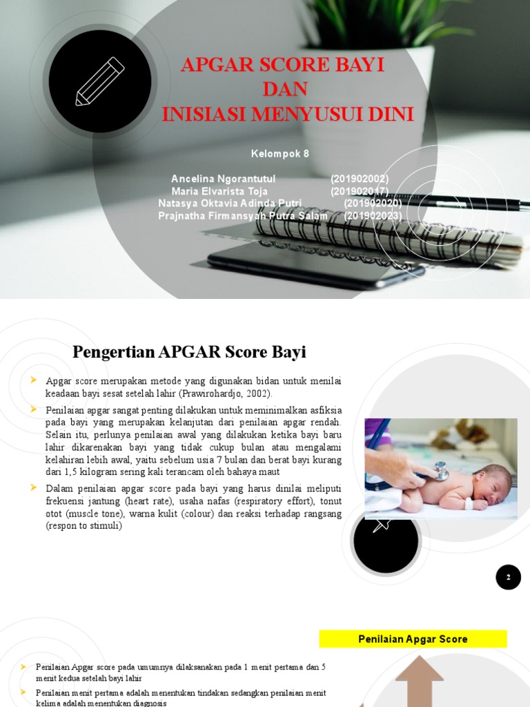 Kelompok 8 - Penilaian Apgar Score Dan Inisiasi Menyusui Dini | PDF ...