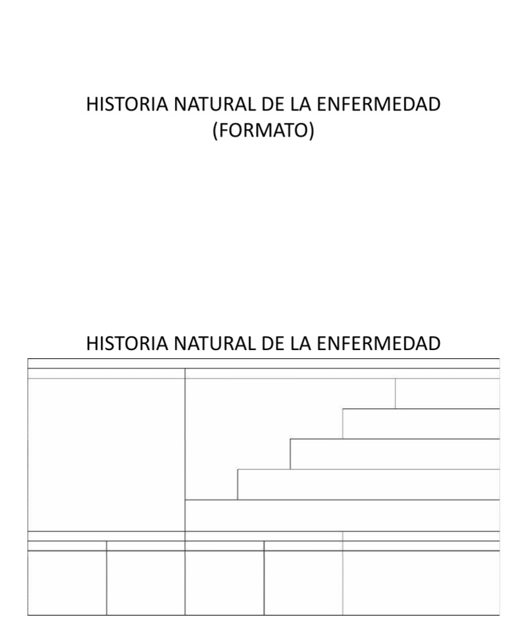 Formato Historia Natural de La Enfermedad | PDF Formato Historia Natural de La Enfermedad | PDF