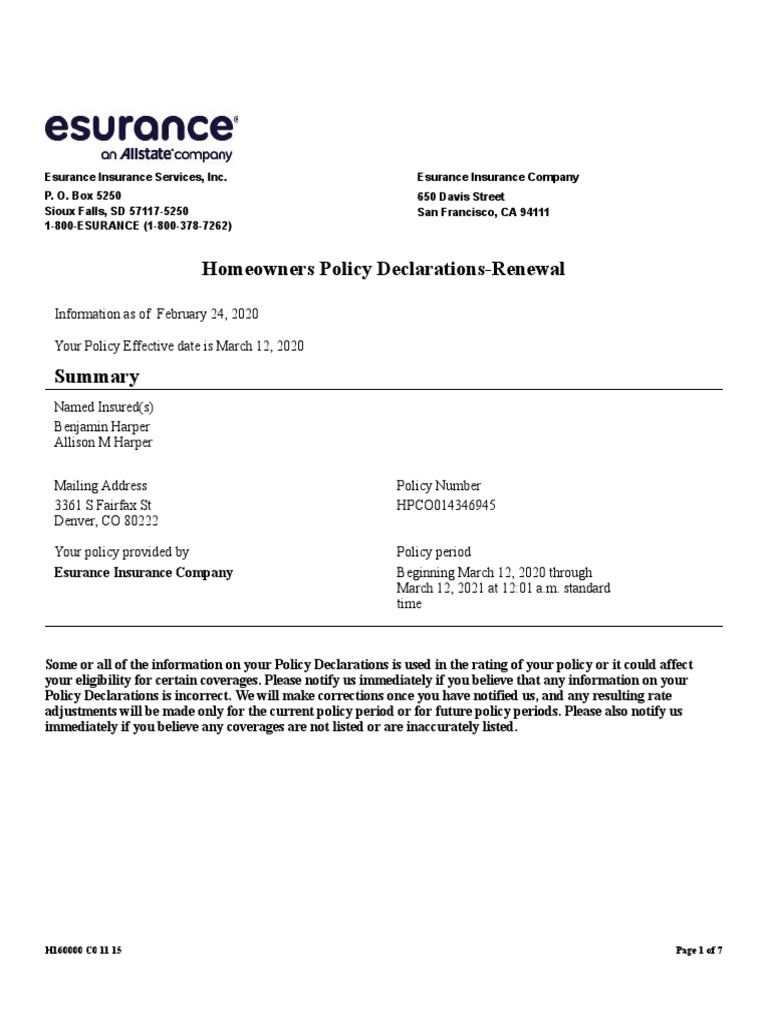 Home Ins Proof | PDF | Home Insurance | Insurance