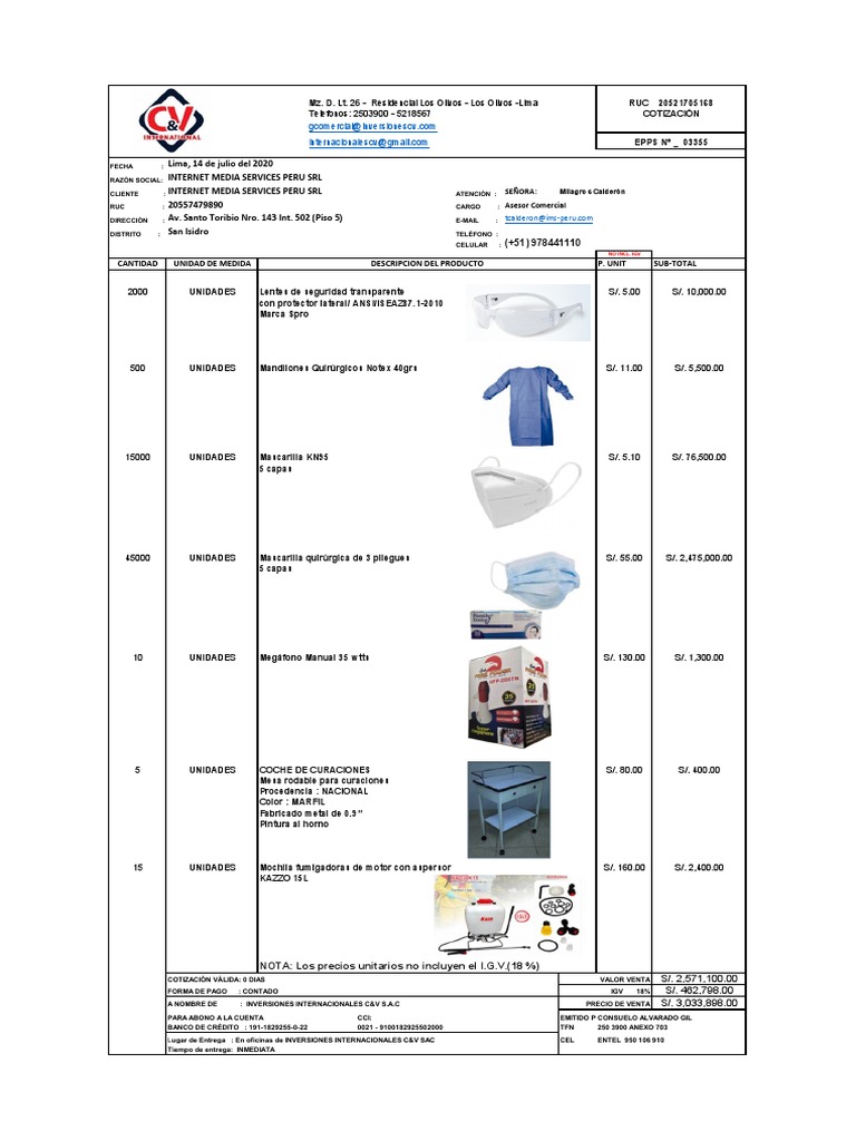 Cot. 03356 - Ims Peru | PDF | Business