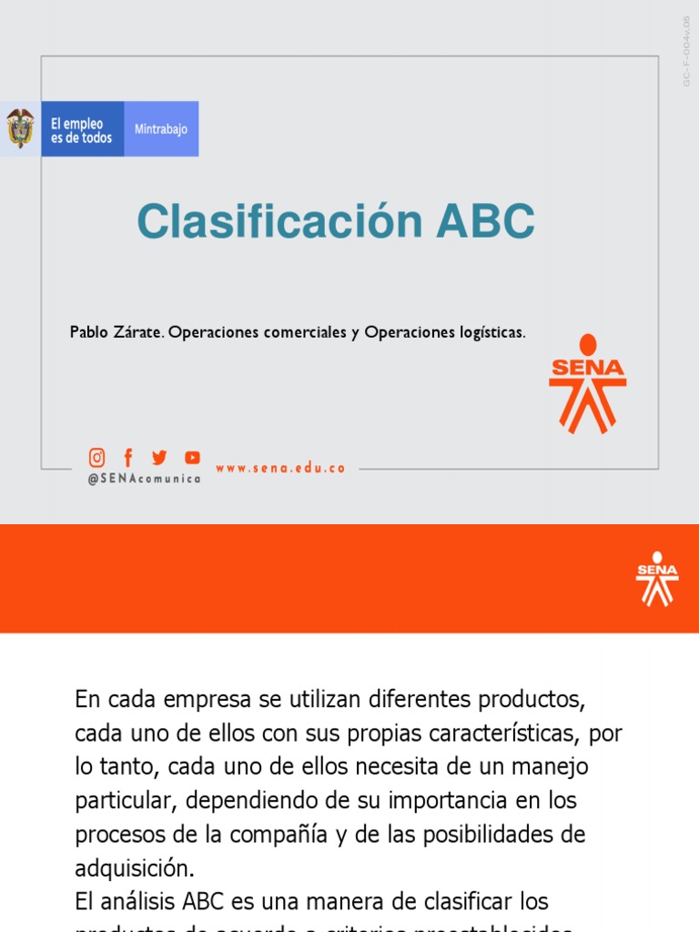 Clasificacion ABC | PDF | Jerga corporativa | Método científico