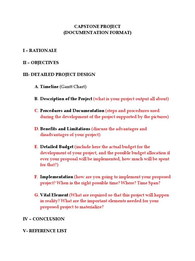 Capstone Project Format | PDF