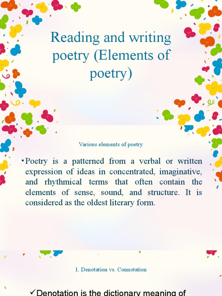 Elements of Poetry: A Breakdown of Literary Devices Used in Poetic ...