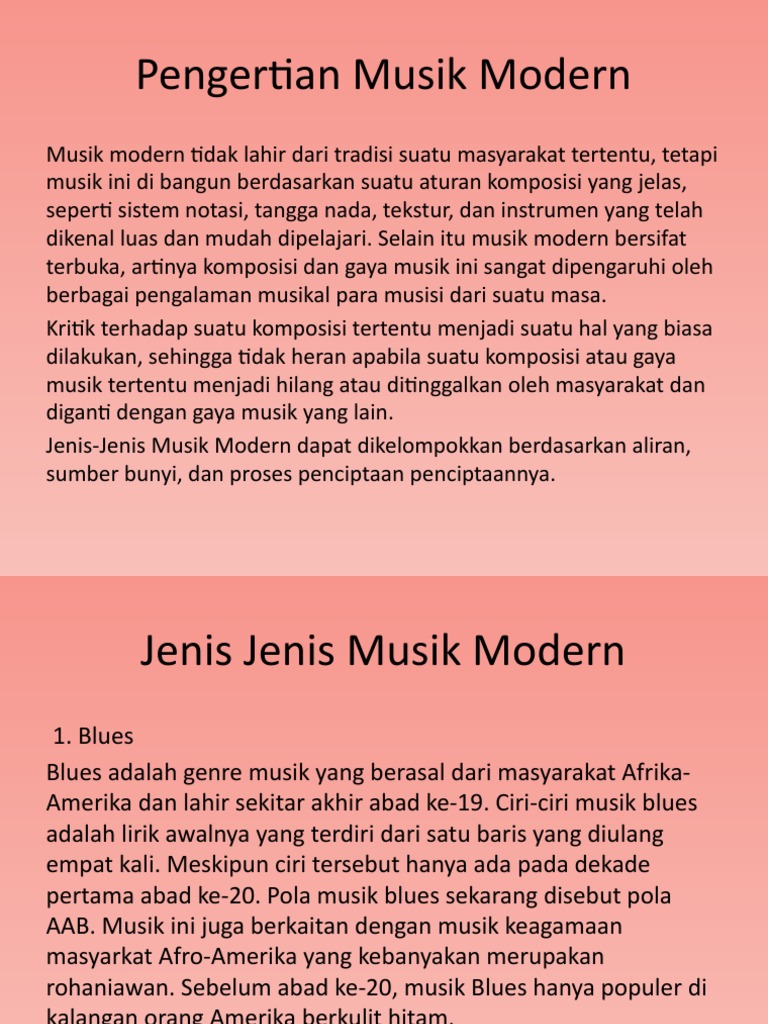 Seni Musik Modern Kelas XII | PDF