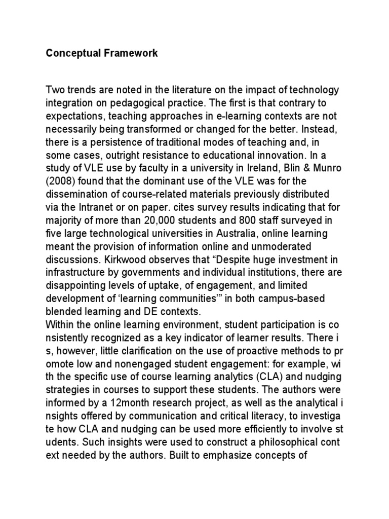 Conceptual Framework and Local Literature | PDF | Educational ...